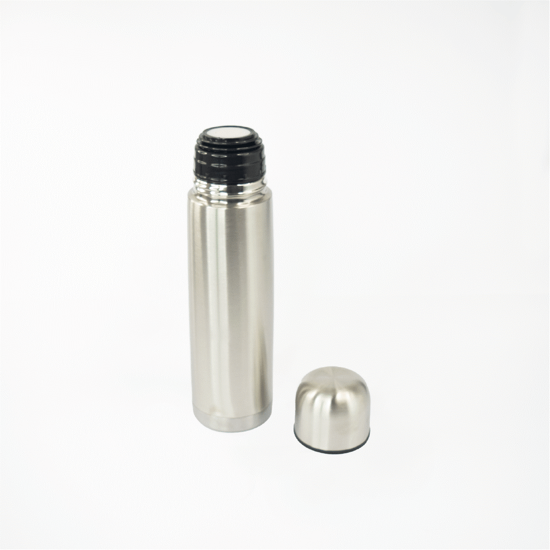 TERMO COLOR ACERO GRIS 500CC | Metaimportaciones